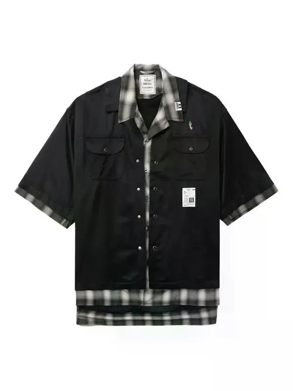 Mihara Yasuhiro Double-layered Shirt - Black