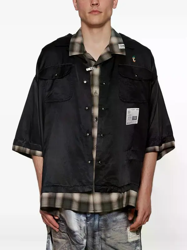 Mihara Yasuhiro Double-layered Shirt - Black