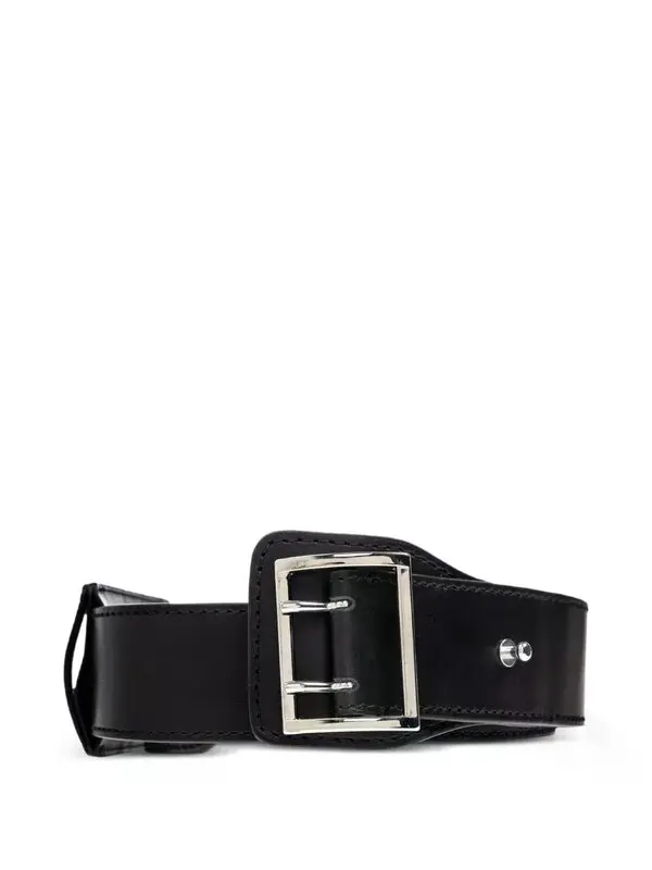 Vetements Leather Belt - Black
