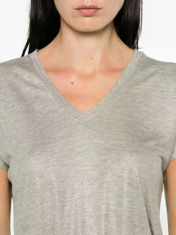 Herno Metallic V-neck Tee