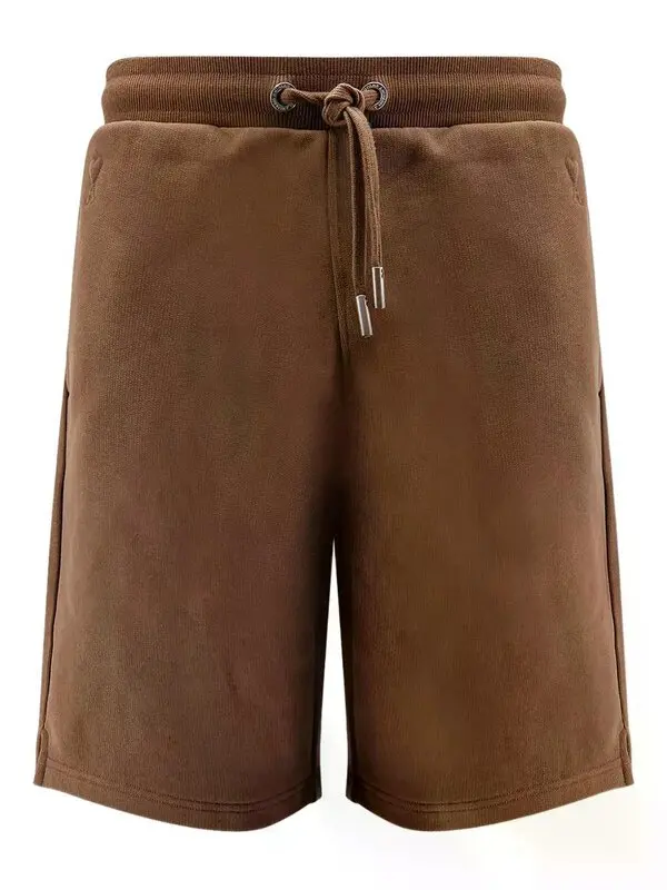 AMI Paris De Coeur Drawstring Shorts - Brown