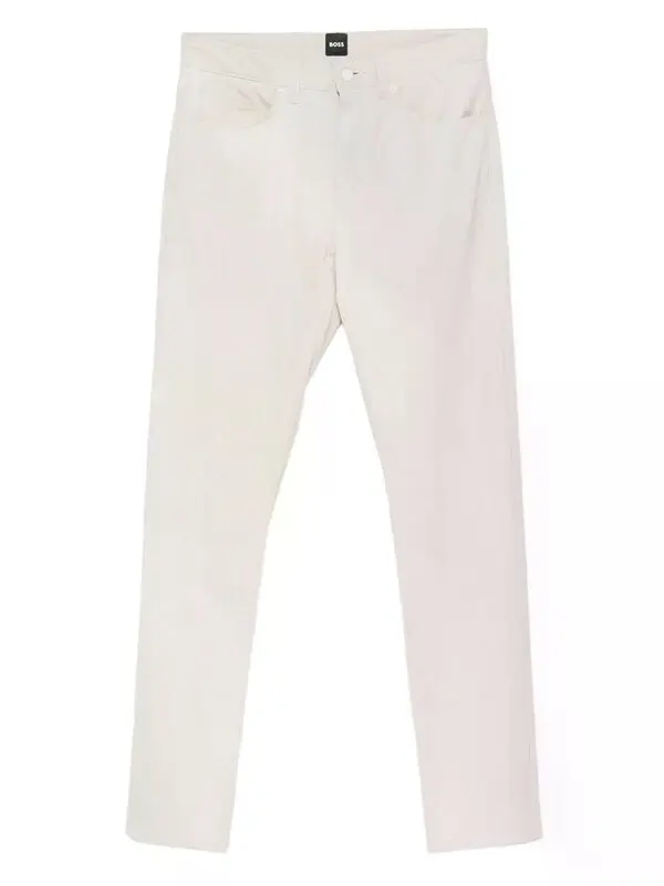 BOSS Logo-plaque Trousers - Neutrals