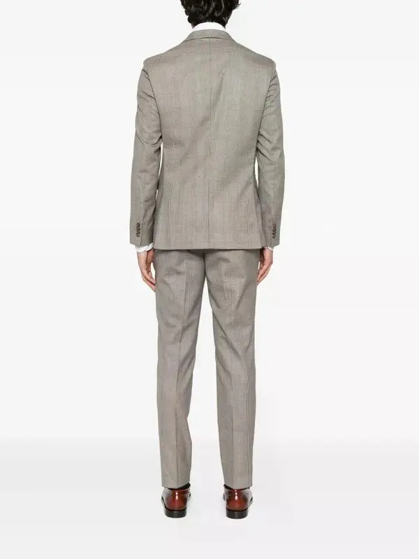 BOSS Double-breasted Checked Suit