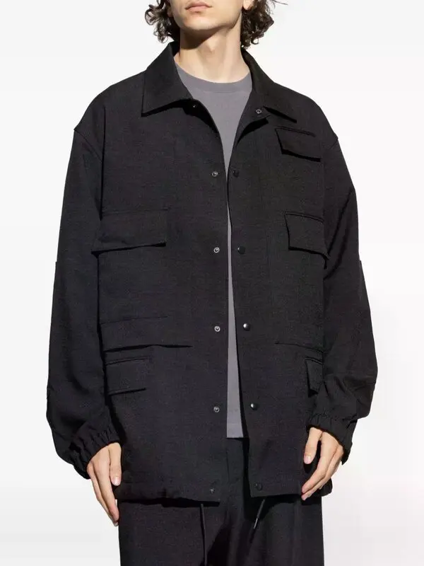 Y3 Multi-pocket Button-fastening Jacket