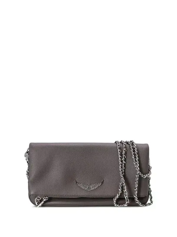 Zadig&Voltaire Logo-plaque Leather Clutch