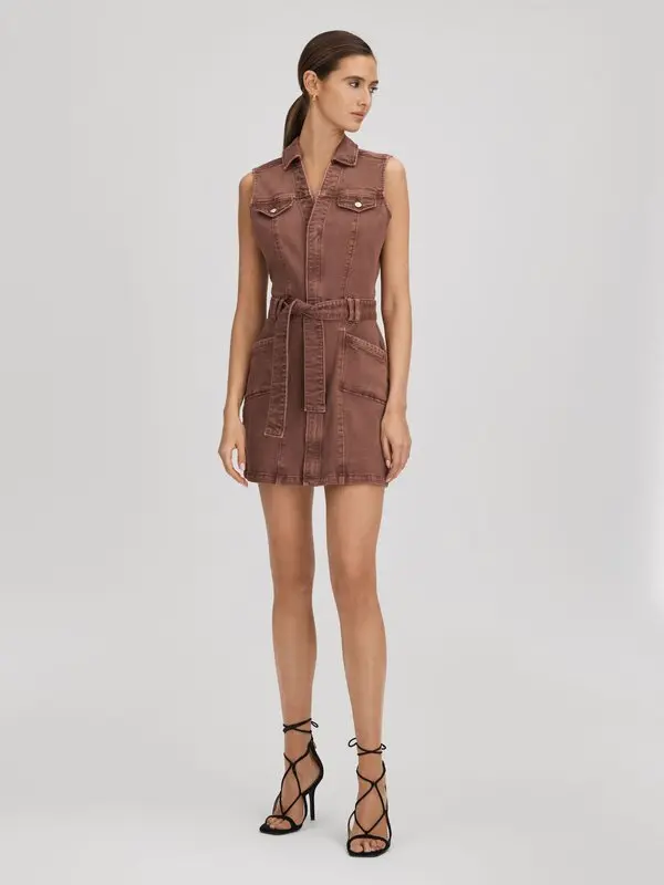 Paige Denim Mini Shirt Dress