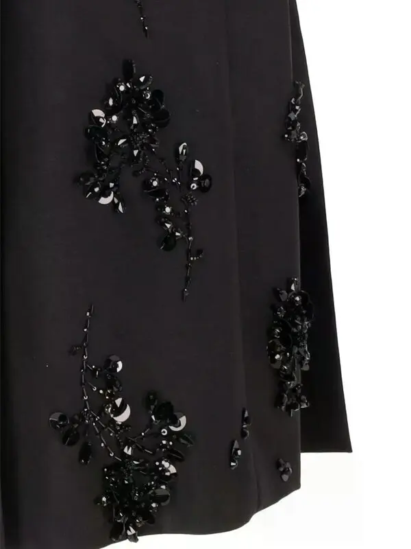 Miu Miu Pleated Embellished Skirt