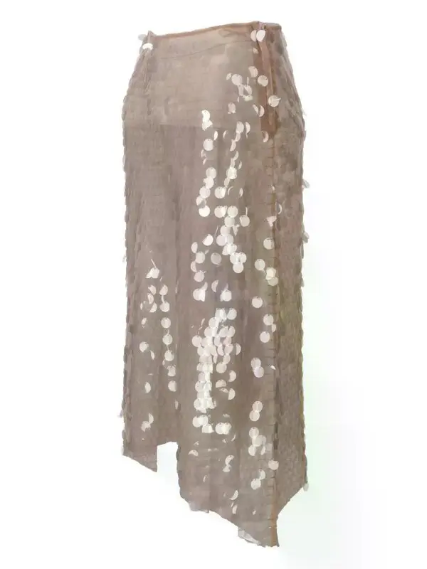 NICCOLO PASQUALETTI Pinna A-line Midi Skirt
