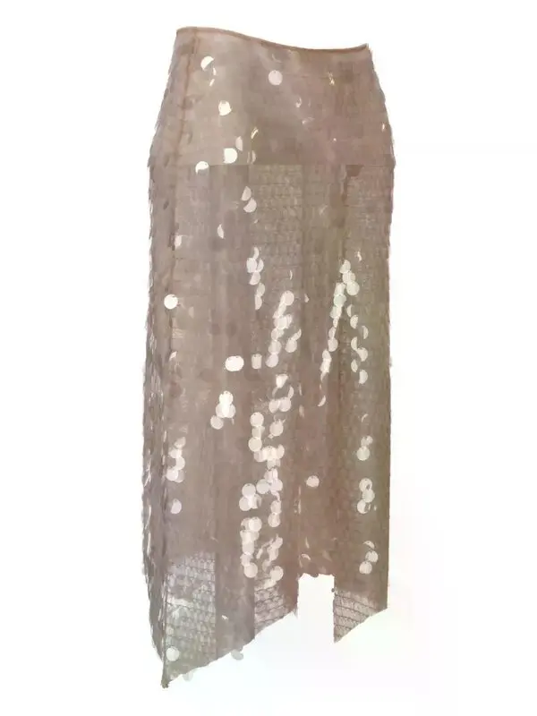 NICCOLO PASQUALETTI Pinna A-line Midi Skirt