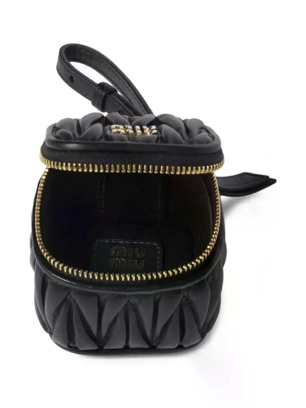 Miu Miu Trick Matelassé Cubic Keyring