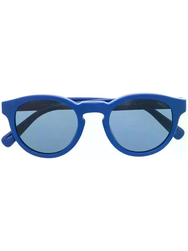 POLO RALPH LAUREN EYEWEAR Polo Pony Round-frame Sunglasses - Blue