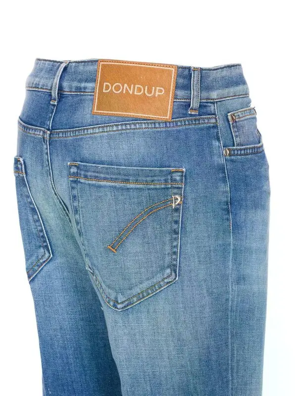 DONDUP Button-fly Patch-pocket Jeans - Blue