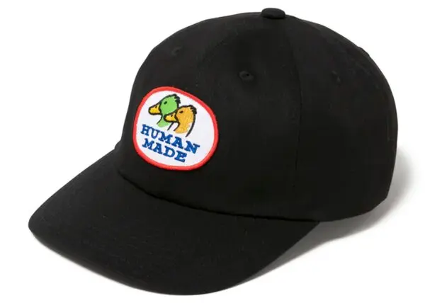 Human Made 6 Panel Twill Cap - Black | Editorialist