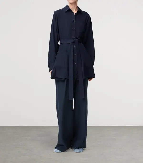 Loewe Silk Belted Longline Shirt