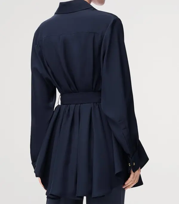 Loewe Silk Belted Longline Shirt