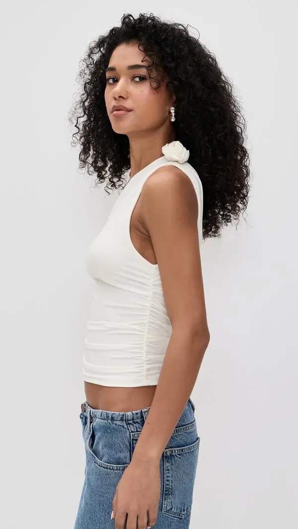 Lioness Rendezvous One-Shoulder Top Porcelain 69% Off