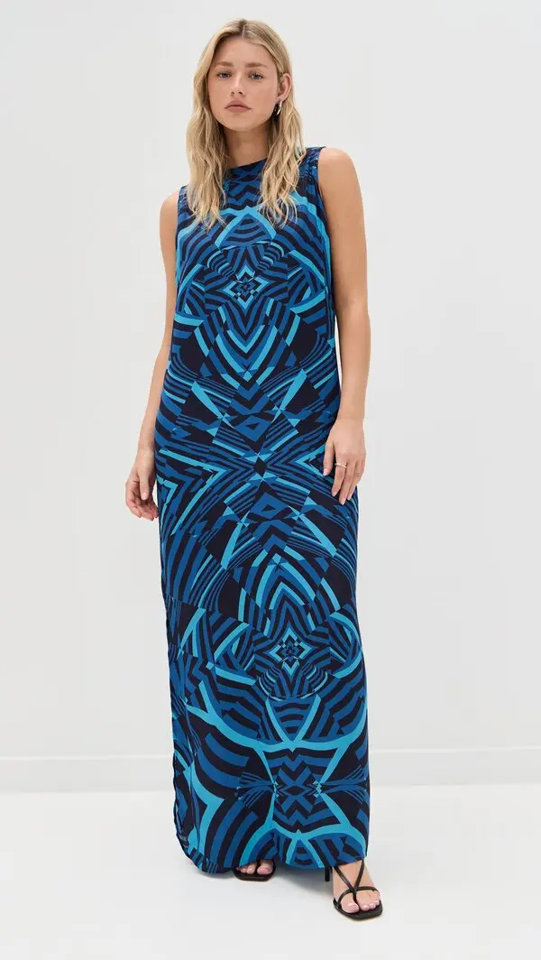 87ORIGINS Kaleidoscope Printed Maxi Dress