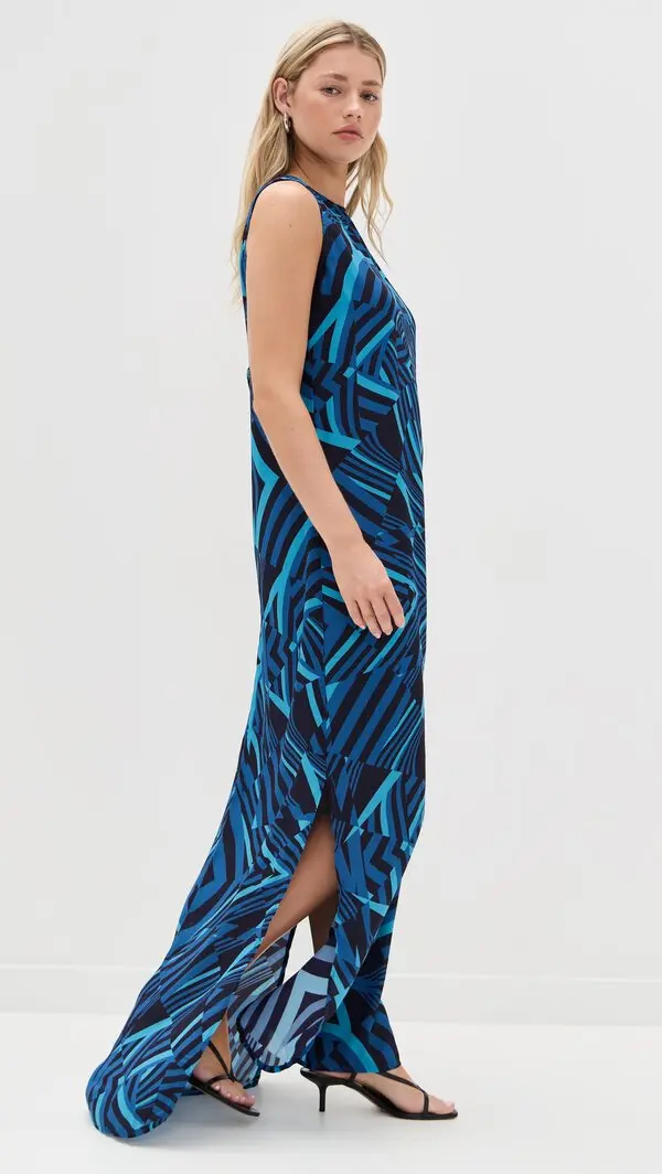 87ORIGINS Kaleidoscope Printed Maxi Dress