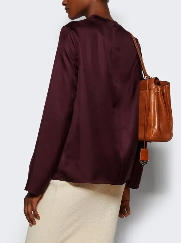 Loulou De Saison Azae Draped Blouse - Red
