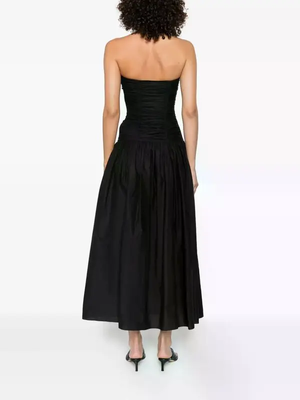 Matteau Drop-waist Strapless Midi Dress