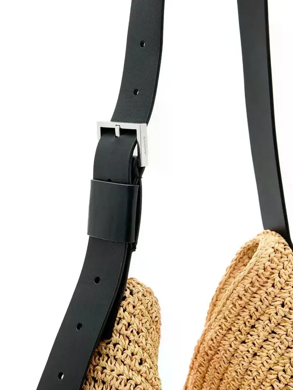 ALLSAINTS Asha Woven Leather-trimmed Tote Bag