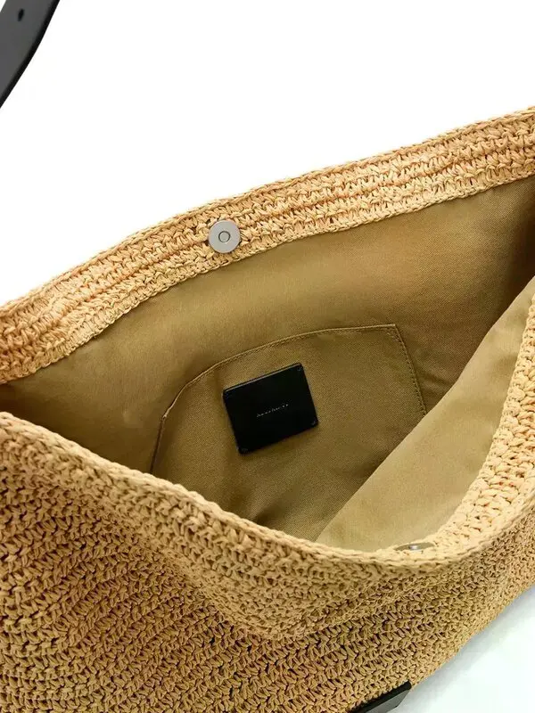 ALLSAINTS Asha Woven Leather-trimmed Tote Bag