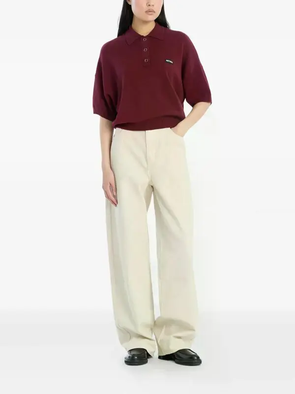 ROTATE BY BIRGER CHRISTENSEN Logo-patch Polo Top