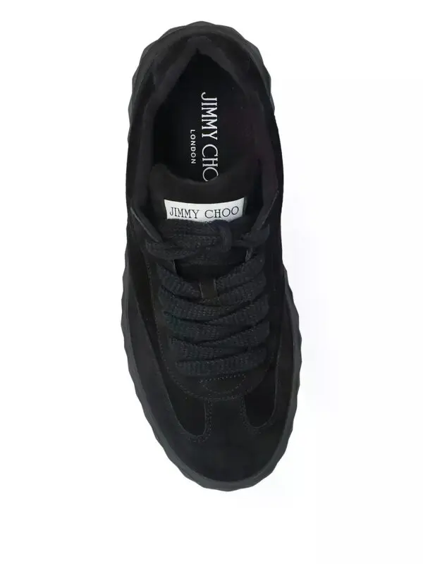 JIMMY CHOO Diamond Maxi Retro Sneakers - Black