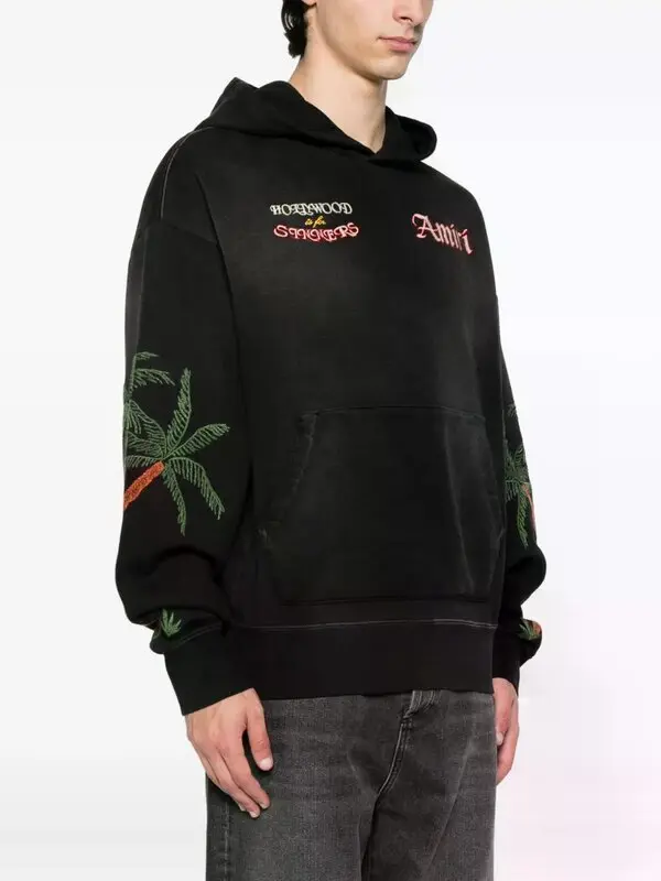 Amiri Palm Tree Embroidered Hoodie