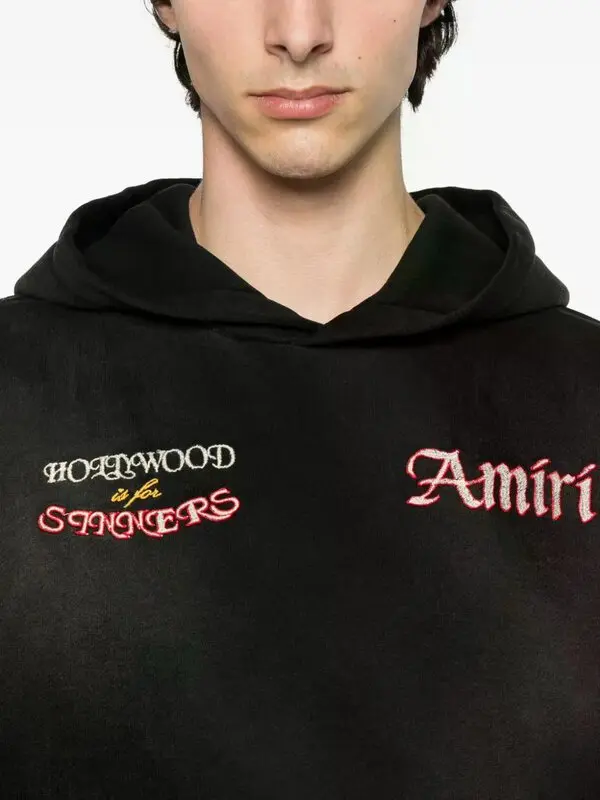 Amiri Palm Tree Embroidered Hoodie