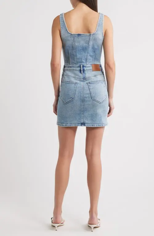 HIDDEN JEANS Sleeveless Denim Minidress