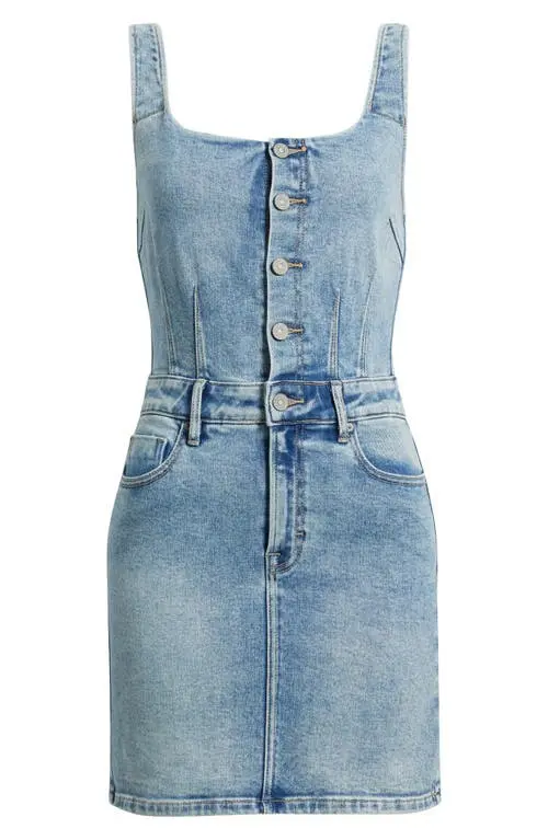 HIDDEN JEANS Sleeveless Denim Minidress