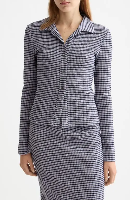 Scotch & Soda Textured Gingham Button-up Shirt