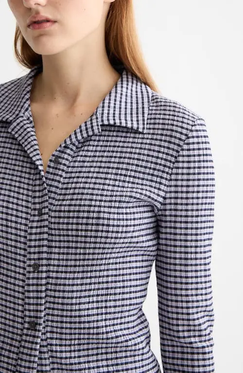 Scotch & Soda Textured Gingham Button-up Shirt