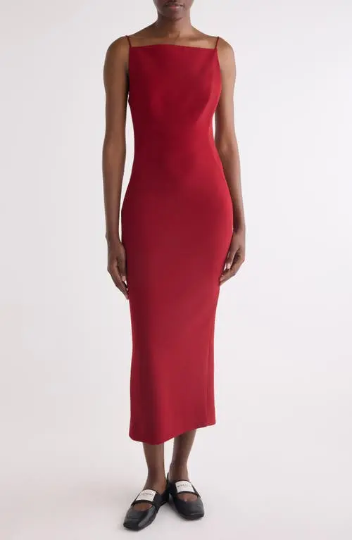 Givenchy Tailored Cady Sheath Dress - Dark Red