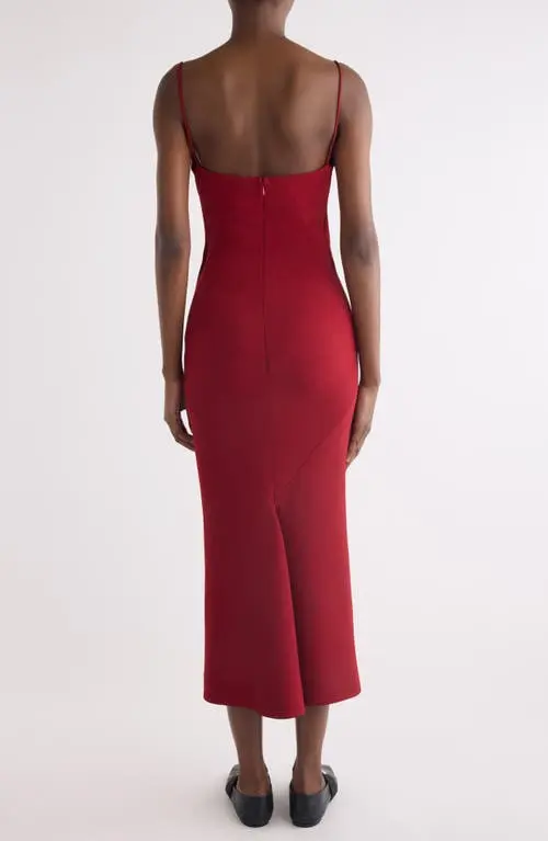 Givenchy Tailored Cady Sheath Dress - Dark Red