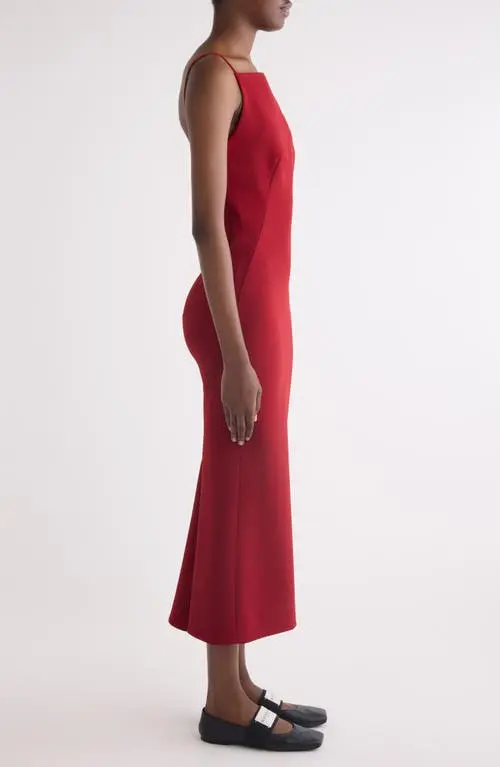Givenchy Tailored Cady Sheath Dress - Dark Red