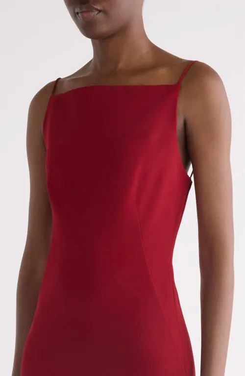 Givenchy Tailored Cady Sheath Dress - Dark Red