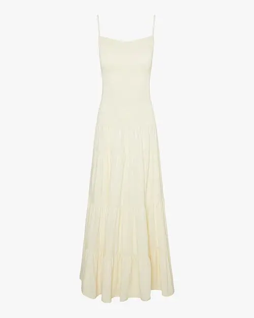ivory flowy maxi dress Emerson Maxi Dress Ivory/Black / L main image 0