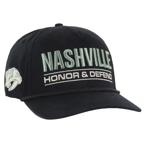 '47 Nashville Predators Oht Hitch Adjustable Hat - Black