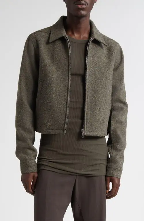 Rick Owens Concordians Alice Brad Wool Jacket - Bosco