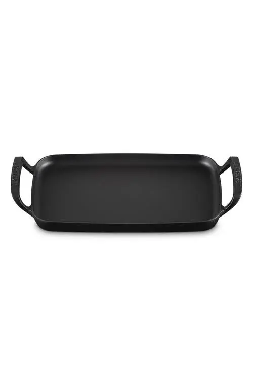 LE CREUSET Alpine Outdoor Rectangular Griddle - Matte Black