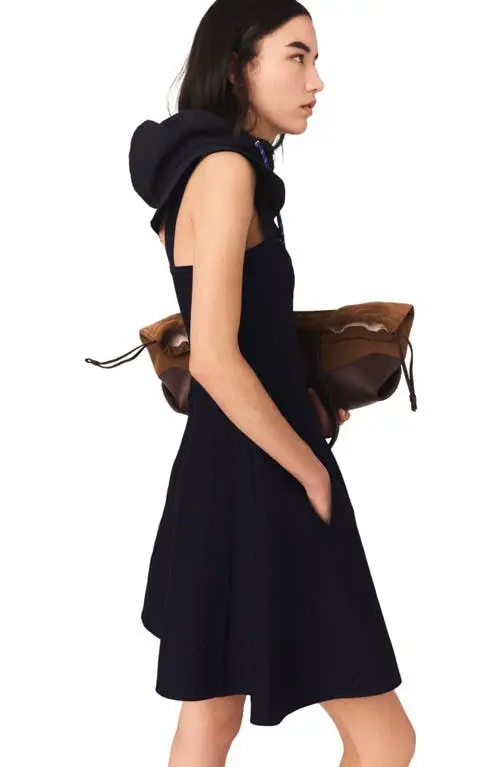 Maje Mini Knitted Babydoll Dress