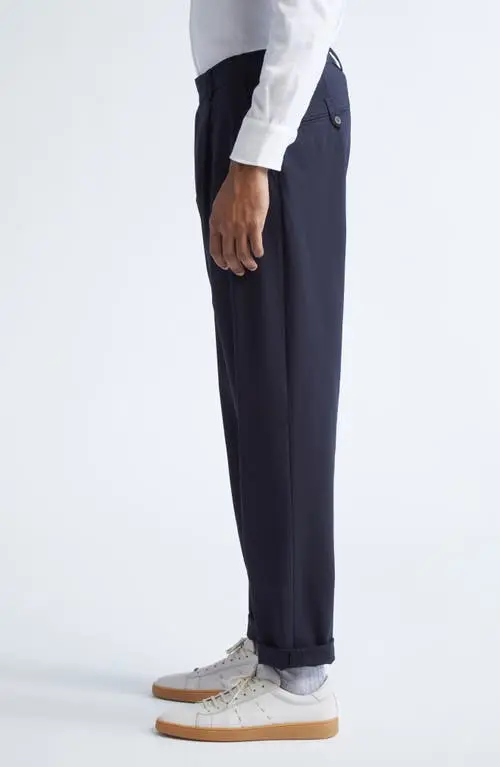 Eleventy Pleated Stretch Virgin Wool Pants