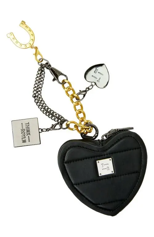 THINK ROYLN Love Charm Keychain - Pearl Black