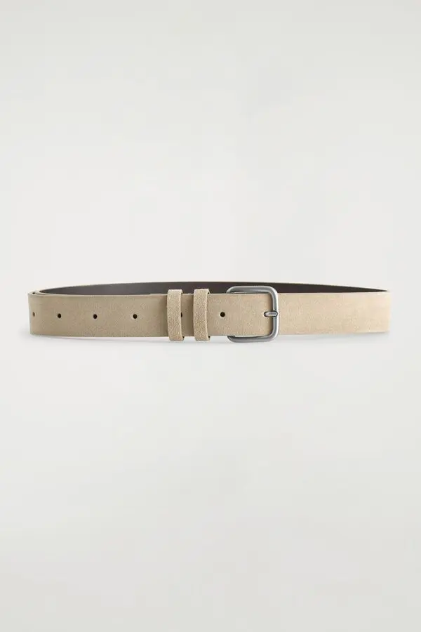 Cos Classic Suede Belt - Beige