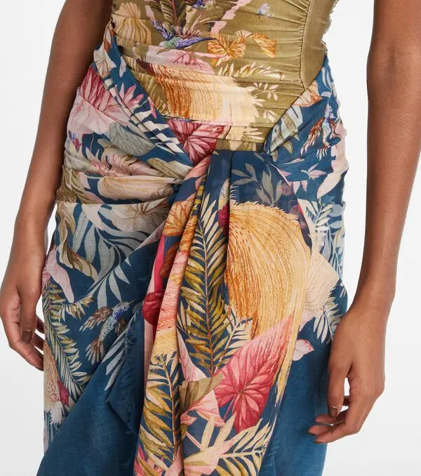 Zimmermann Printed Cotton Beach Cover-up