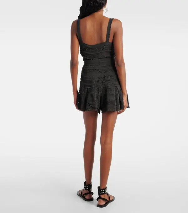 Zimmermann Lucky Knitted Lace Shorts