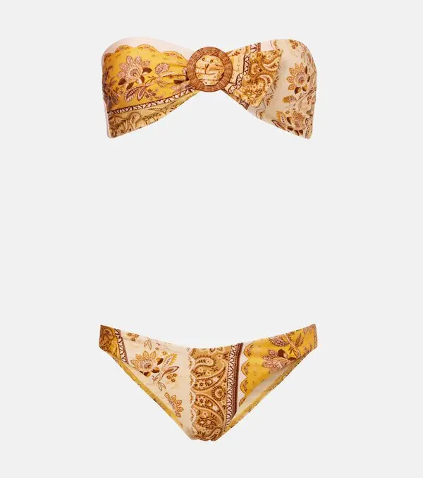 Zimmermann Lucky Printed Bikini - Yellow