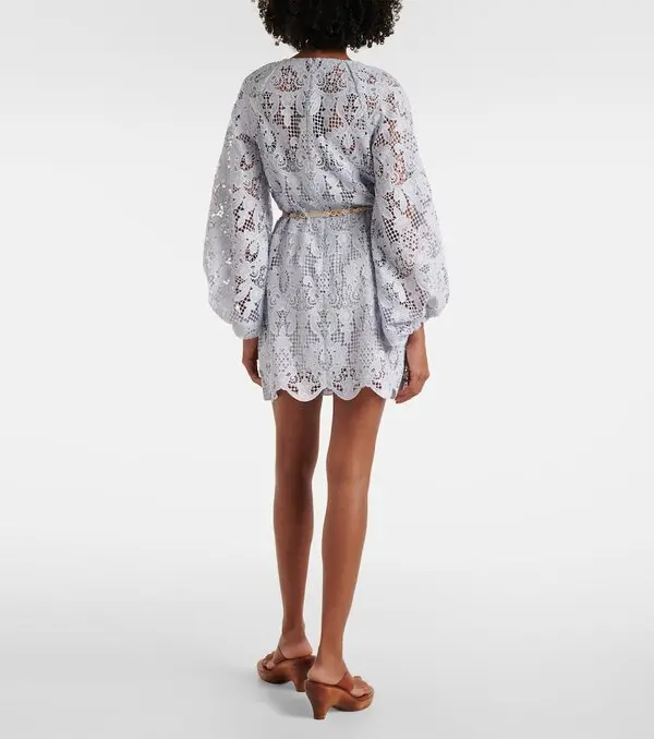Zimmermann Belted Lace Minidress